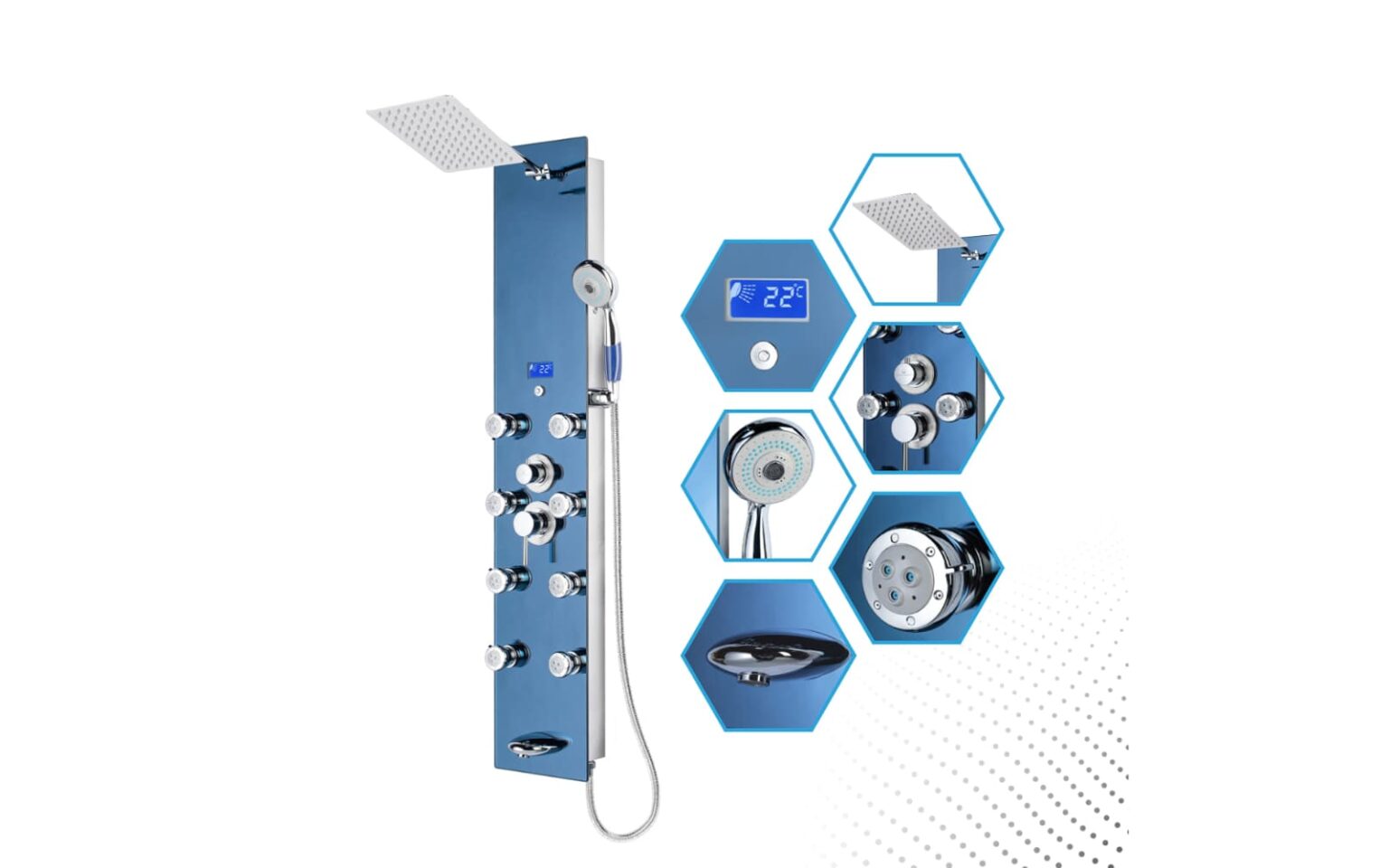 Blue Ocean Shower Panel